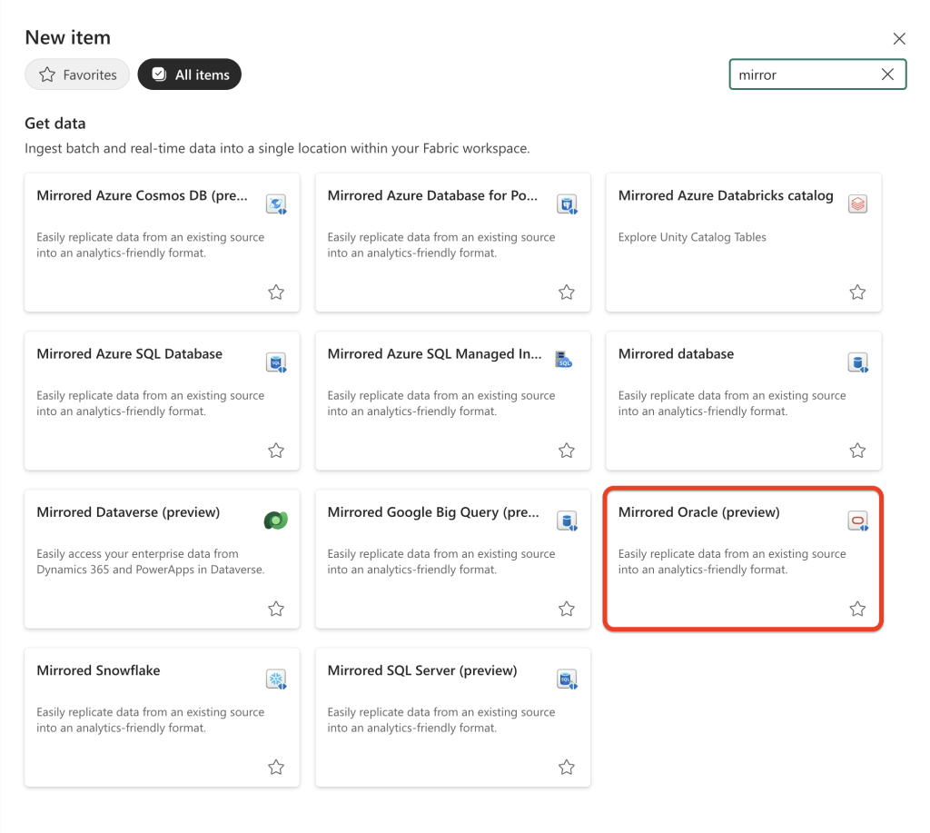 Mirroring for Oracle in Microsoft Fabric (Preview) | Microsoft Fabric Blog | Microsoft Fabric